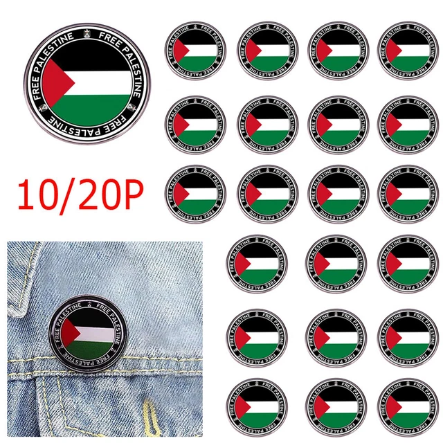Collectible Airline Badges & Pins Palestine Flag Enamel Lapel Pin Badge ...