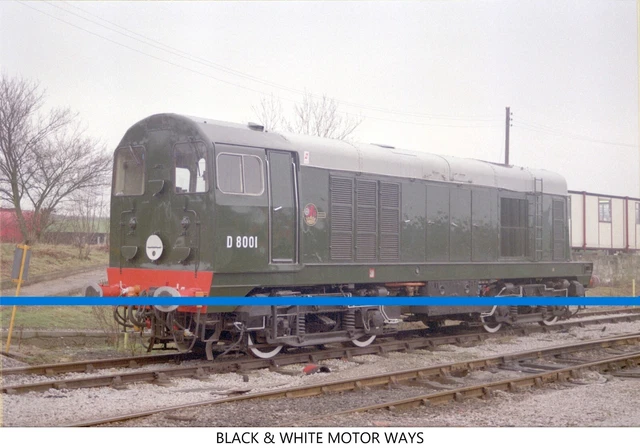 TRAIN COLOUR Negative Class 20 D8001 In Br Green Livery £0.99 - PicClick UK