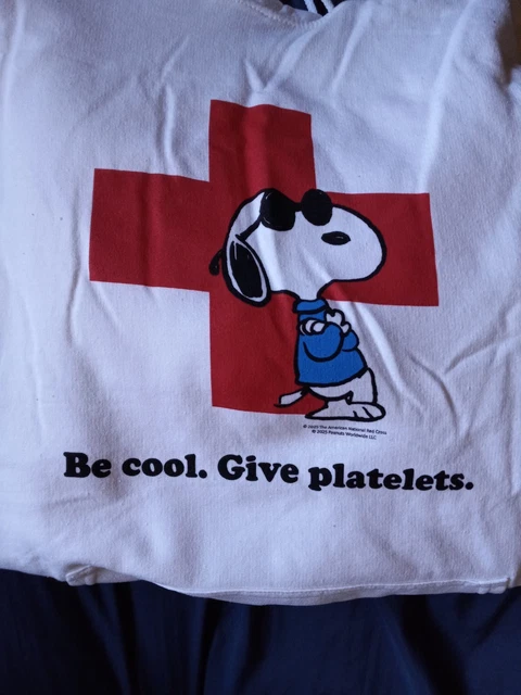 AMERICAN RED CROSS 2025 Snoopy Peanuts XL Gildan White Sweatshirt ...