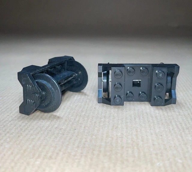 LEGO 2878 EISENBAHN Achsen Räder 2 Stück schwarz Radsatz 2878 c01 Rad ...