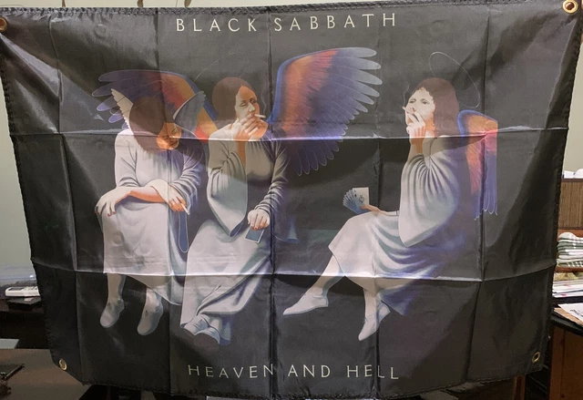 BLACK SABBATH-HEAVEN AND Hell Banner EUR 12,43 - PicClick FR