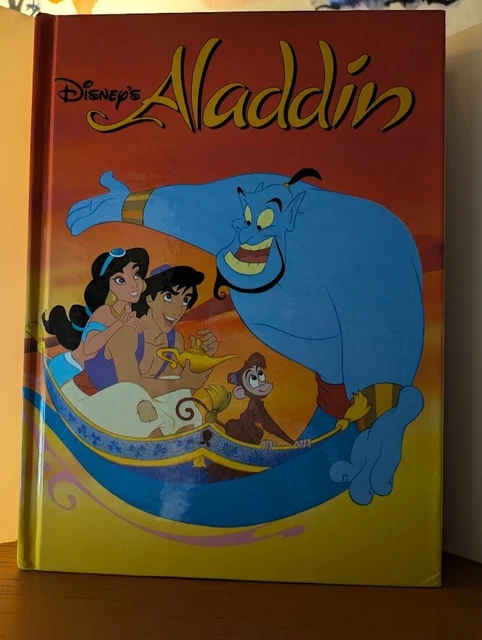 WALT DISNEY ALADDIN Hardcover Movie Book - 1992 - Good Condition $10.36 ...