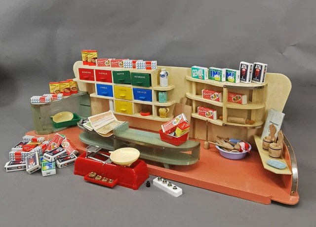 OLD MERCHANT SHOP shop with accessories 1950s 9110024-d £155.93 ...