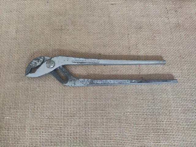 GORDON TOOLS SHEFFIELD England 9.5" slip joint pliers mechanics garage ...