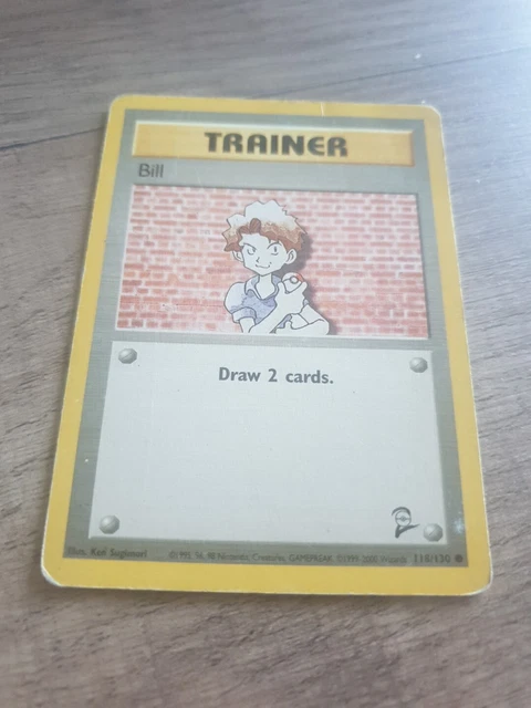 ANCIENNE CARTE POKEMON Trainer Bill Occasion EUR 15,00 - PicClick FR
