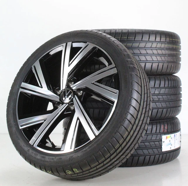 VW GOLF 8 & R-Line Gti GTD Summer Wheels 18 Inch Bergamo Schw Gl Rims ...