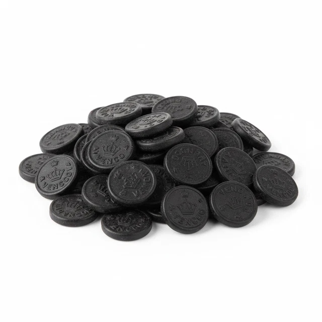 DUTCH VENCO MUNTENDROP Coins 1KG Liquorice Sweets Bulk Candy Authentic ...