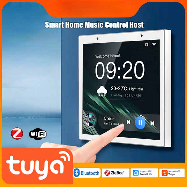 SMART HOME CONTROL Panel Wall Amplifier 4 in Screen Zigbee Wifi ...