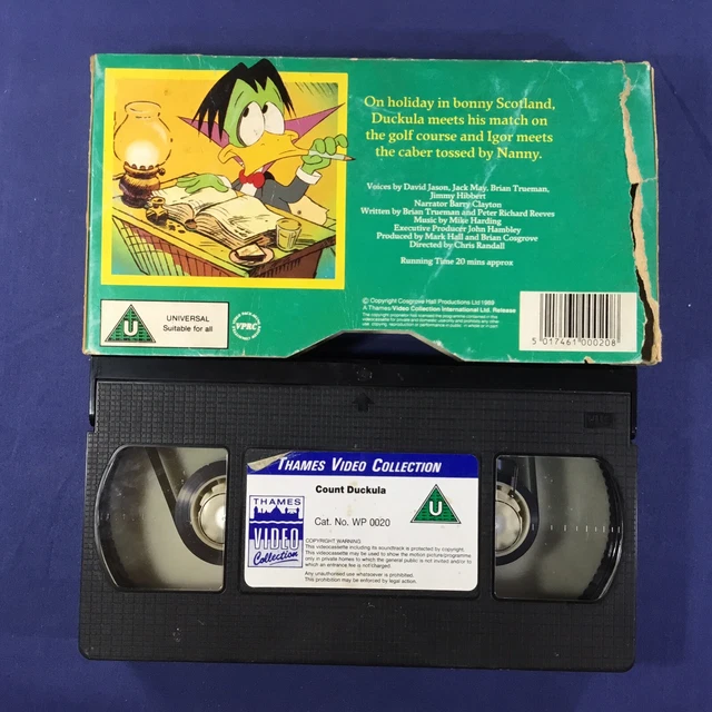 COUNT DUCKULA, THE Ghost Of Mcduckula Castle, VHS Video, Movie £1.50 ...