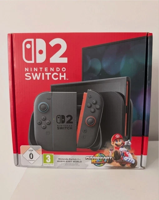 NINTENDO SWITCH 2 Console Mario Kart World Bundle, New and unopened £ ...
