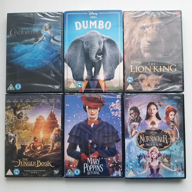 DISNEY MOVIE FILM DVD Bundle x 6 NEW (Cinderella/Lion King/Dumbo etc) £ ...