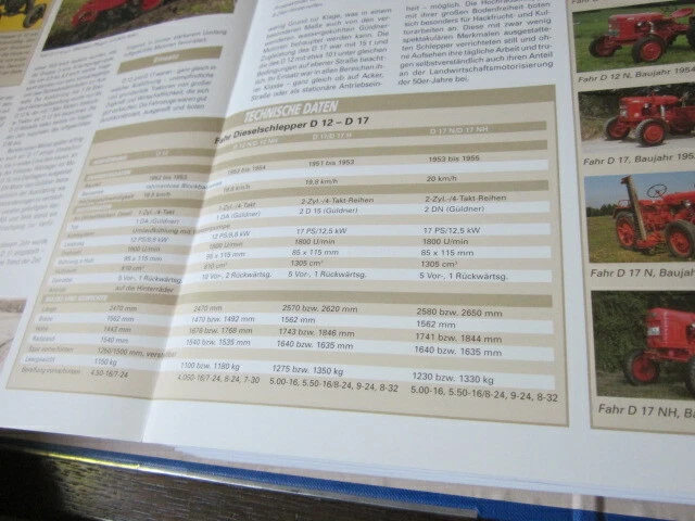 TRAKTOR DATENBLATT Fahr 5 Dieselschlepper Dn 12, D 17, 1951 EUR 4,64 ...