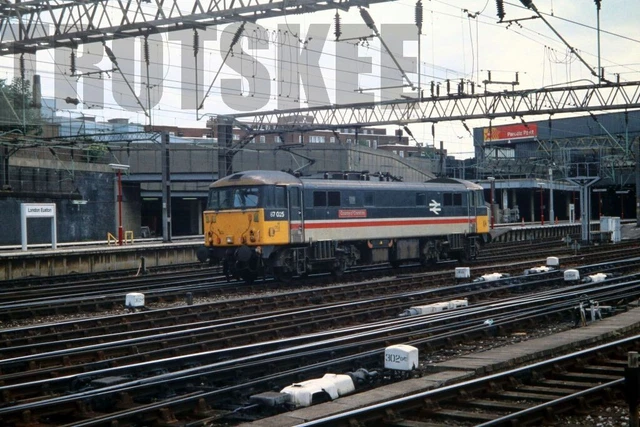 35MM SLIDE BR British Rail Electric Loco Class 87 87025 1993 Euston ...