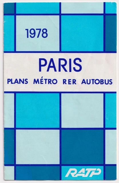 VINTAGE RATP METRO & Bus Map Plan Brochure Travel Tourist France 1978 £ ...