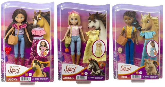 SPIRIT UNTAMED PRU LUCKY & ABIGAIL SET OF 3 Dolls & Accessories Bundle ...