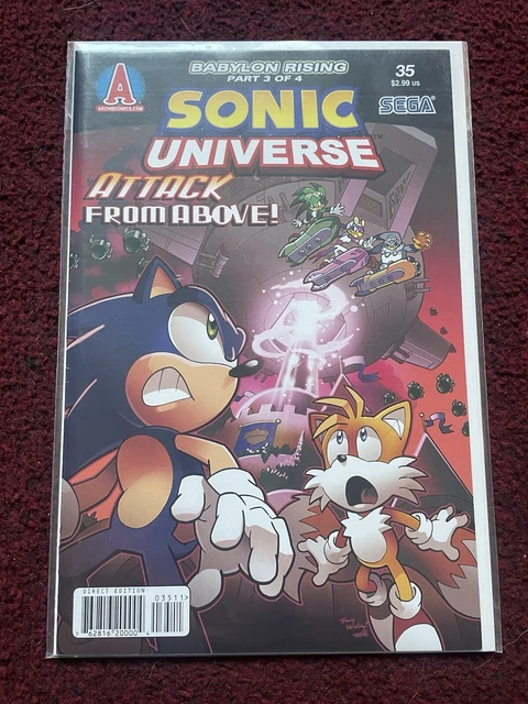 SONIC THE HEDGEHOG Universe Archie Comic Issue 35 Rare Sega £15.00 ...