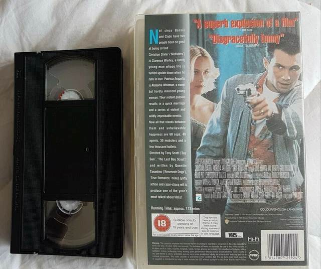 TRUE ROMANCE (VHS) BIG BOX - Christian Slater + Patricia Arquette ...