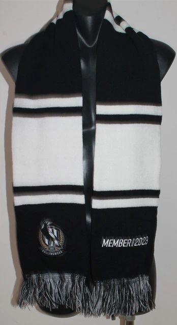 AFL COLLINGWOOD MAGPIES Football Club Scarf Member 2023 BNWOT $24.99 ...