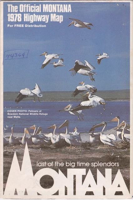 1978 OFFICIAL State Issue Road Map Of Montana $5.00 - PicClick