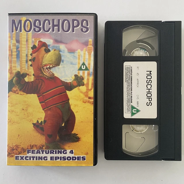 MOSCHOPS VHS PAL Video Tape Children's VERY RARE 80's 4 Exciting ...