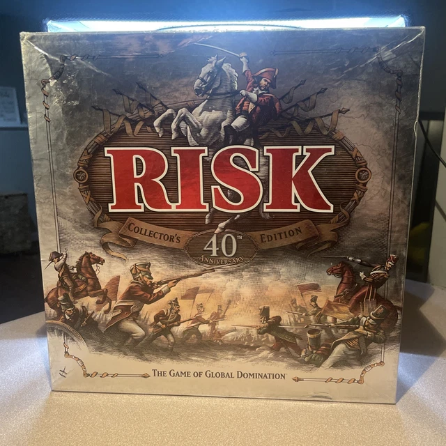 HASBRO RISK 40TH Anniversary Collector's Edition Board Game- Complete ...