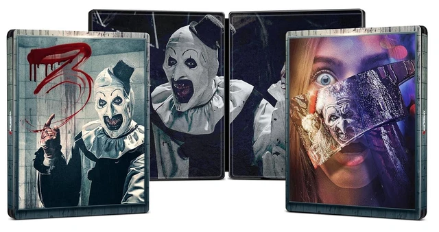 TERRIFIER 3 4K UHD (2025) 2 Blu Ray Steelbook Pré Commande EUR 39,14 ...