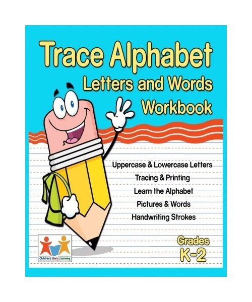 TRACE ALPHABET: LETTERS And Words Workbook: Lowercase and Uppercase ...