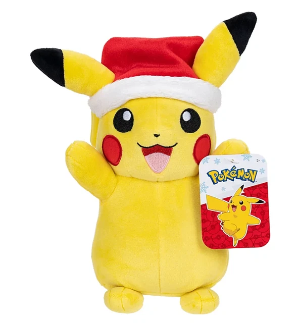 POKÉMON PIKACHU 8-INCH Plush with Santa Hat £41.40 - PicClick UK