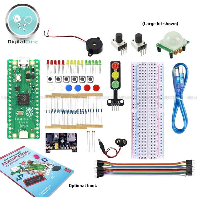 RASPBERRY PI PICO H RP2040 Microcontroller Board Basic Electronic Kit opt. Book £13.95 - PicClick UK