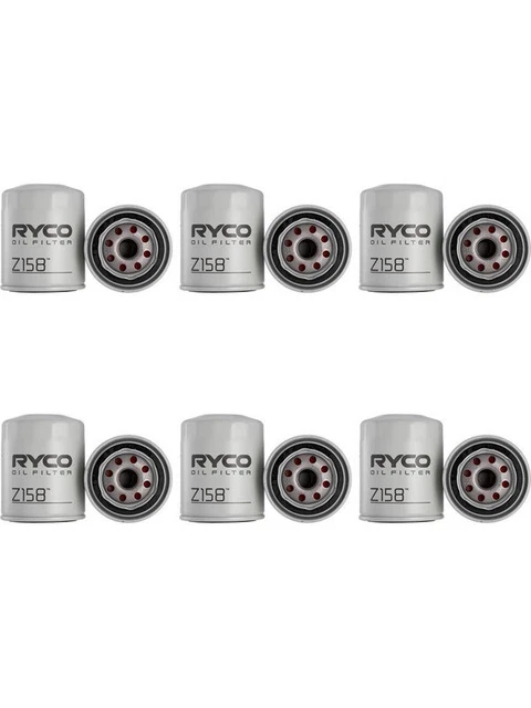 6 X RYCO Oil Filter Z158 fits NISSAN F10 85 L4 PETROL EUR 113,11 ...