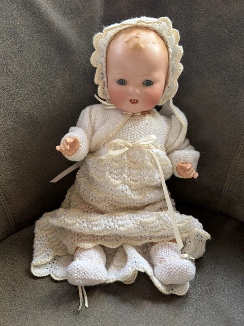 VINTAGE DOLL ARMAND Marseille AM 351/3K bisque Head Composition Body 14 ...