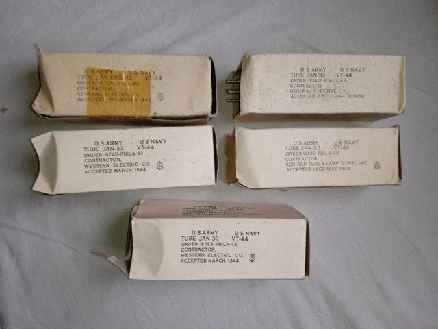 TUBES RADIO VT-44 us army us navy ww2 EUR 65,00 - PicClick FR