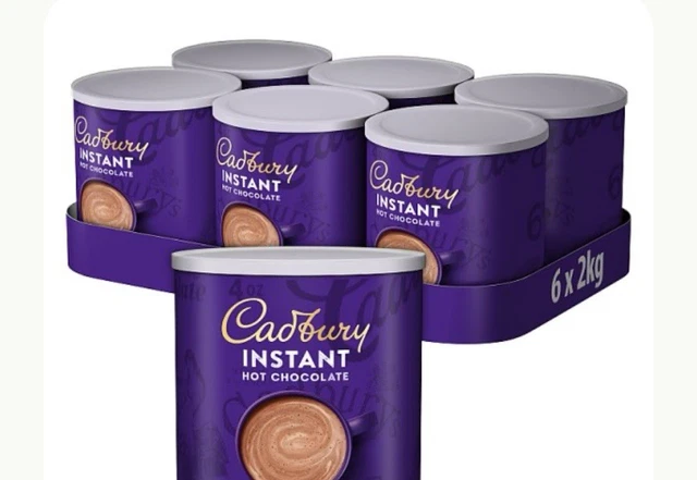 CADBURY INSTANT HOT Chocolate Large Tub 2Kg £26.50 - PicClick UK