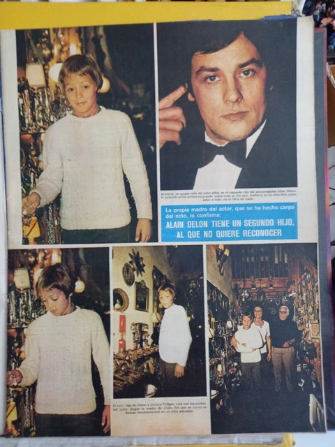 COUPURES DE PRESSE 1765 alain delon ari le fils secret EUR 10,00 ...