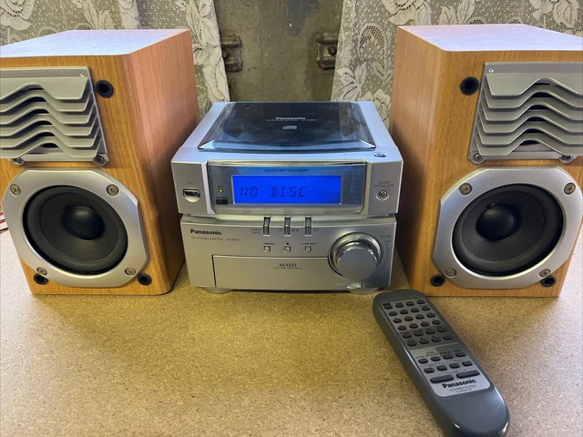 PANASONIC SA-PM03 CD STEREO SYSTEM SAPM03 Remote Tuner Midi Speakers ...