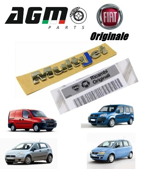 LOGO EMBLÈME MULTIJET Armes Original Fiat Panda Punto Doblo' Stylet Mjt ...