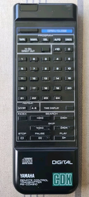 GENUINE YAMAHA RS-CDX810 CD Player Remote Control £38.49 - PicClick UK
