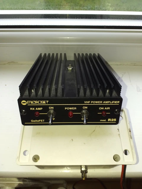 MICROSET VHF POWER Amplifier 2m 144MHz FM/SSB 25w R25 amplifier with RX ...
