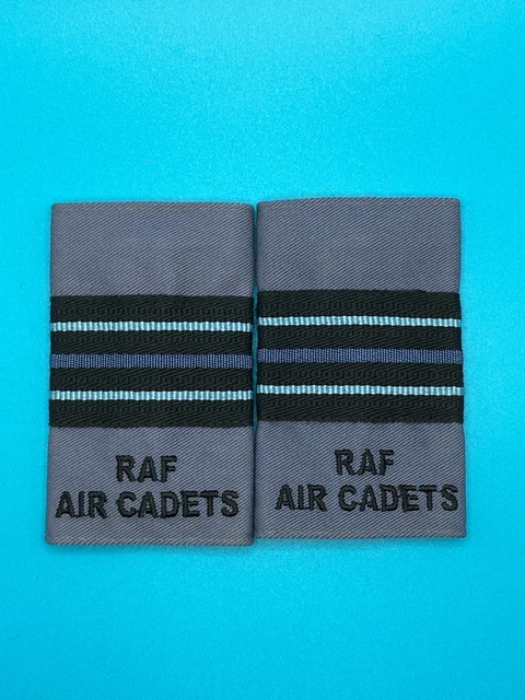 RAF AIR CADETS - RAFAC - Flight Lieutenant Jumper Rank Slides (Pair) £5 ...