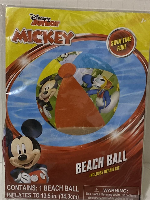 DISNEY MICKEY MOUSE Inflatable Beach Ball Donald Goofy Pool Water Fun ...