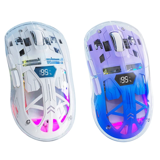 RGB WIRELESS MOUSE Digital Display Wireless Gaming Mouse for Laptop ...