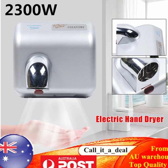 2300W POWERFUL AUTOMATIC Electric Hand Dryer Wall Mounted Washroom ...