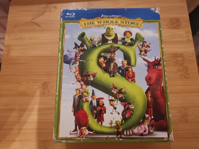 SHREK - THE Whole Story Blu Ray 4 Movie Collection Box Set - Complete 1 ...