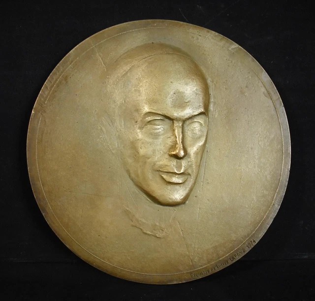 RARE PORTRAIT DE Valéry Giscard d'Estaing par Lucien LAFAYE 1976 24cm ...