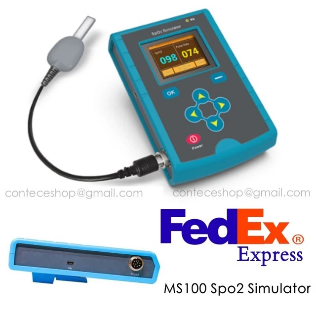 CONTEC MS100 SPO2 Simulator Pulse Oximeter Pulse Rate / Blood Oxygen ...