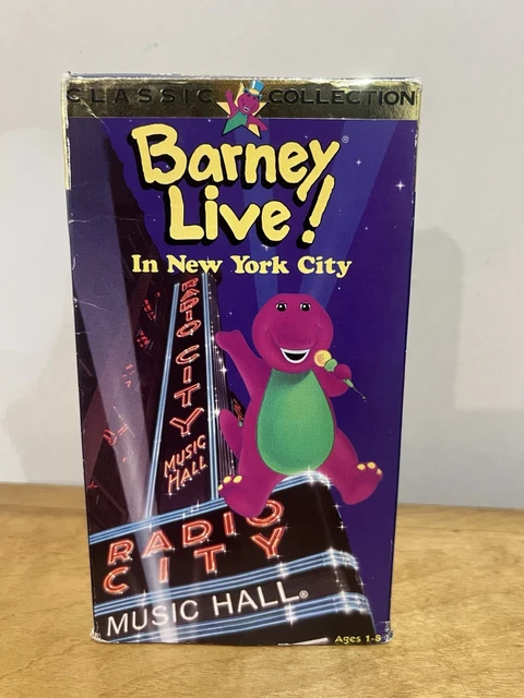 BARNEY LIVE IN New York City VHS Classic Collection TV Show Lyons Group ...