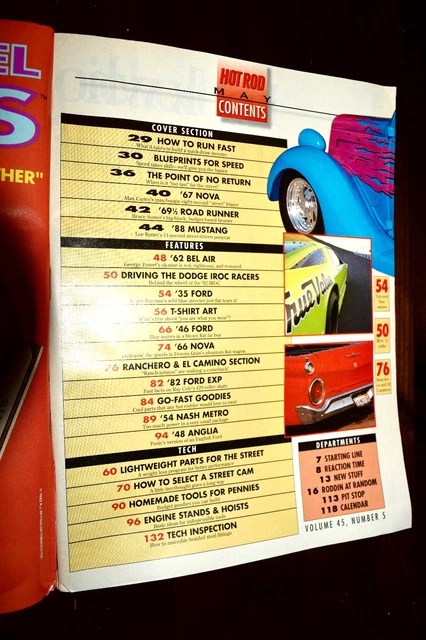 HOT ROD MAGAZINE May 1992 ’55 Chevy Homemade Tools for Pennies ...