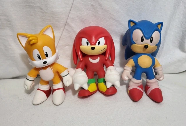 VINTAGE SEGA SONIC the Hedgehog Tails + Knuckles Moose Stretch Figure ...