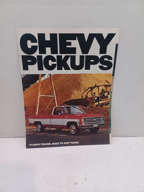 VTG CHEVROLET 1977 Truck Sales Brochure 77 Chevy Pick Up Square Body £7 ...