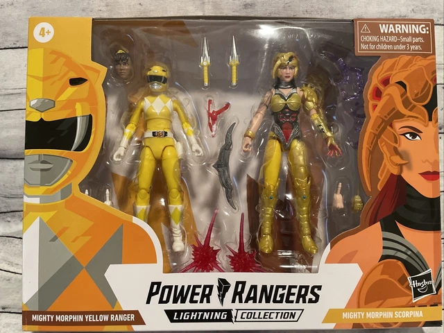 POWER RANGERS LIGHTNING Collection Yellow Ranger Vs Scorpina Figure 2 ...